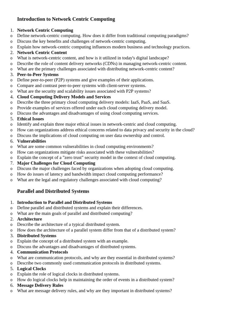 Cloud Unit 1 | PDF | Peer To Peer | Cloud Computing