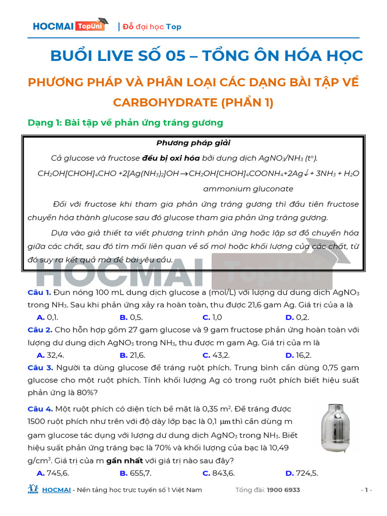 TL Live - Buoi 05 - Topuni - Tong - On - Phuong Phap Va Phan Loai Cac Dang Bai Tap Ve ...