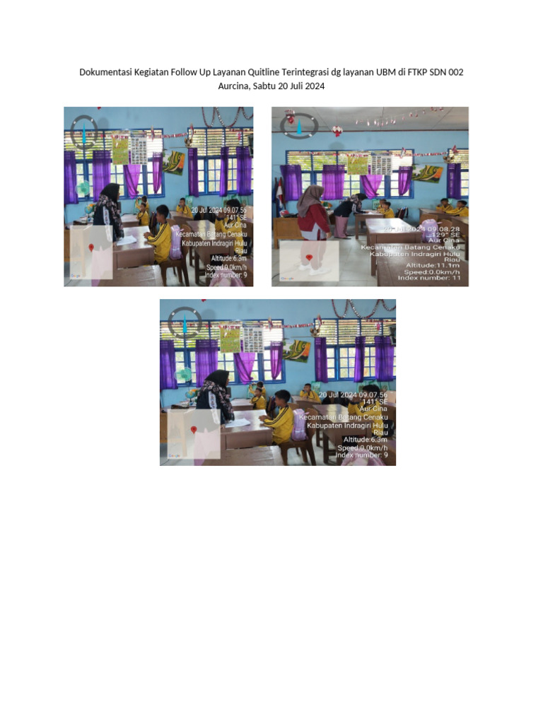 Dokumentasi Kegiatan Follow Up Layanan Quitline Terintegrasi DG Layanan UBM Di FTKP SDN 002 ...