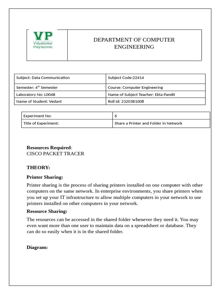 Vedant Patil (23203B1008) 6 | PDF | Computer File | Computer Network