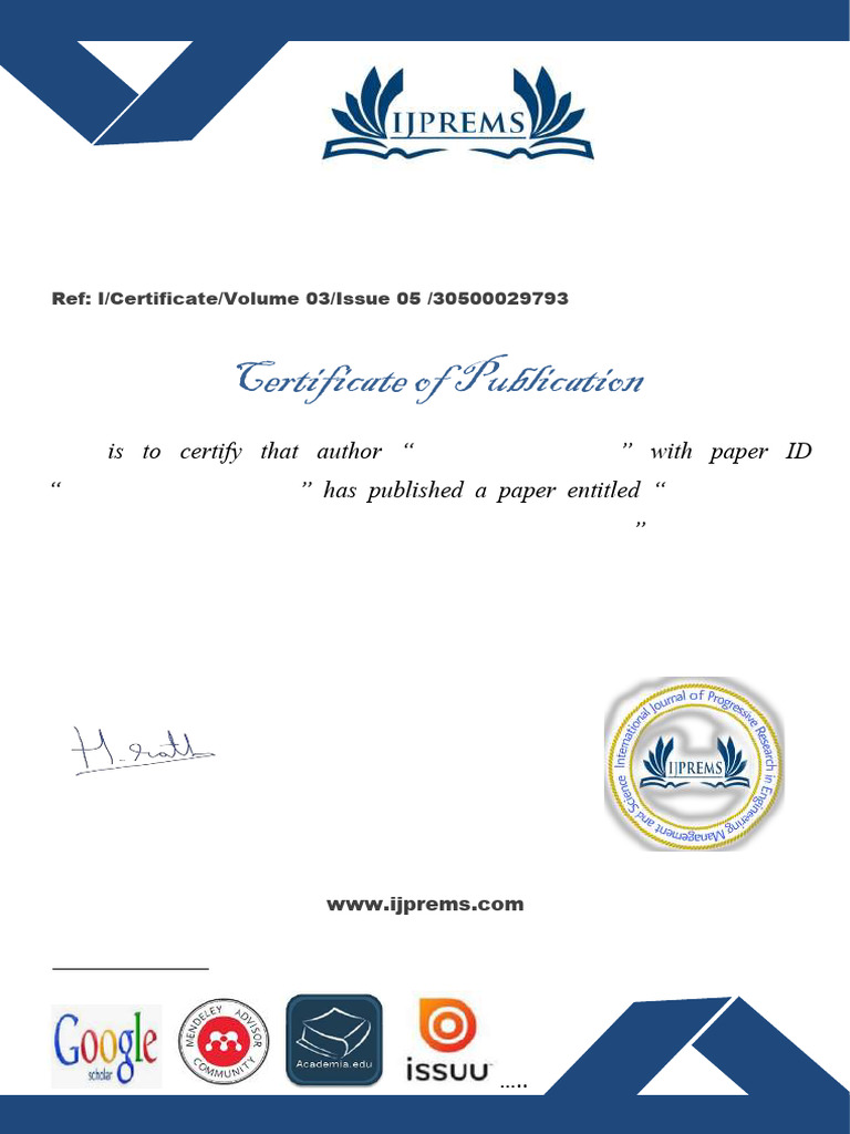 Khode Prathmesh ResearchPaperCertificate | PDF