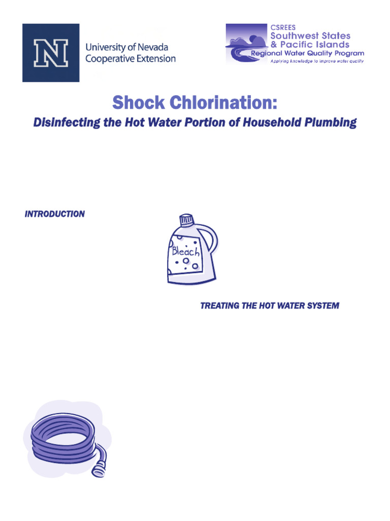 NVCoop Ext_Shock Chlorination_Disinfection the Hot Water Portion of ...