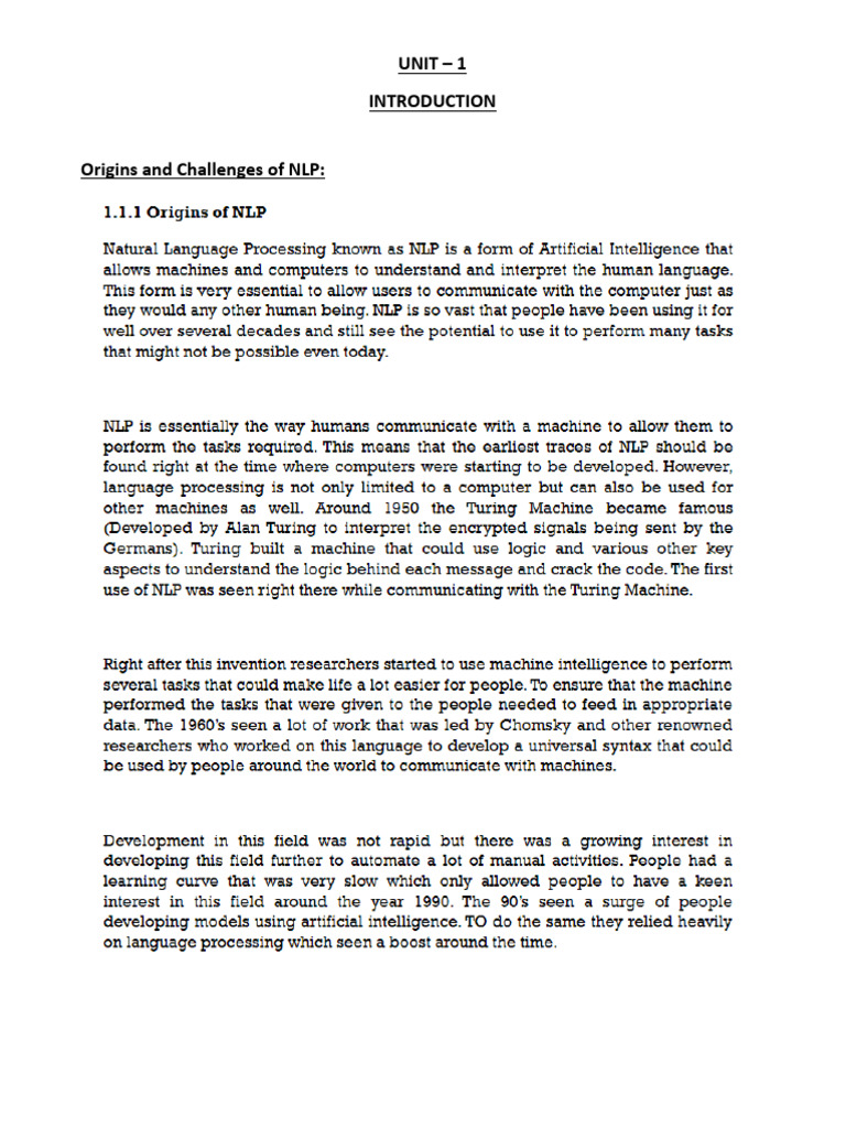 Unit- 1 Introduction | PDF | Semantics | Ambiguity