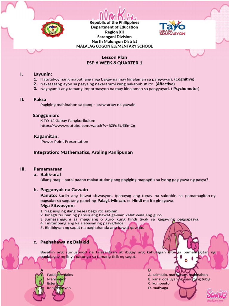 DLP Co1 Quarter 1 Esp | PDF