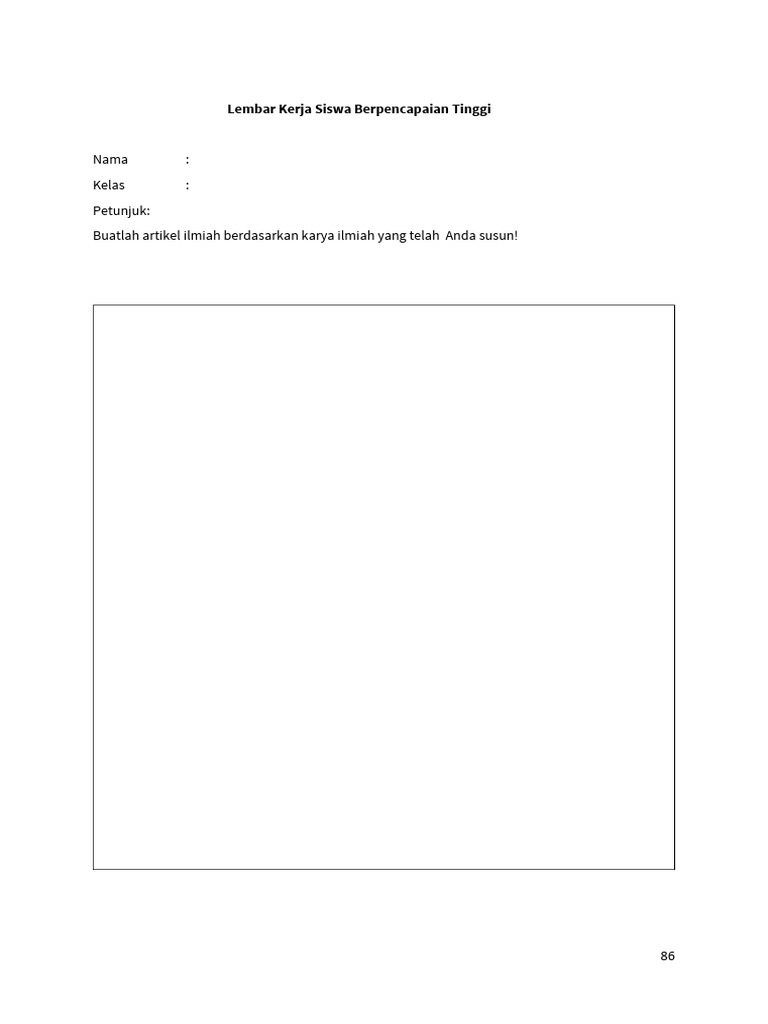 480d147f 65d5 4926 A90f C2acdaa7c036 6 Lembar Kerja Siswa Berpencapaian Tinggi | PDF