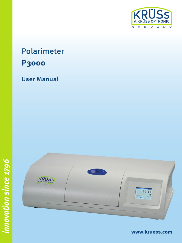 Polarimeter: User Manual | PDF | Calibration