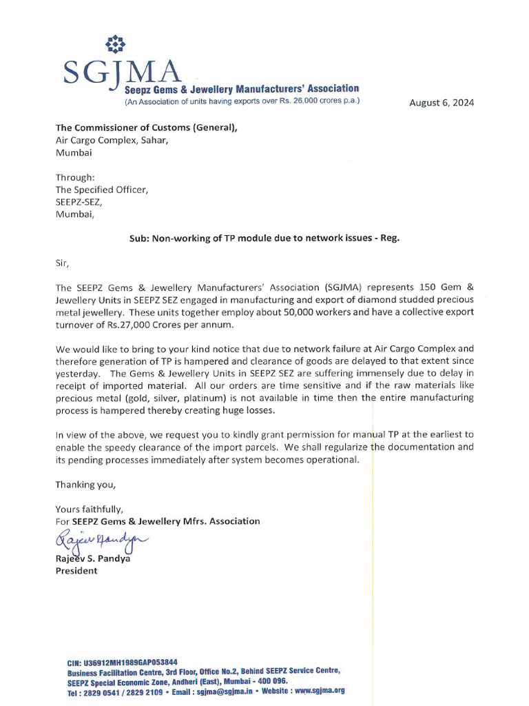 Commissioner OF Customs Air Cargo | PDF