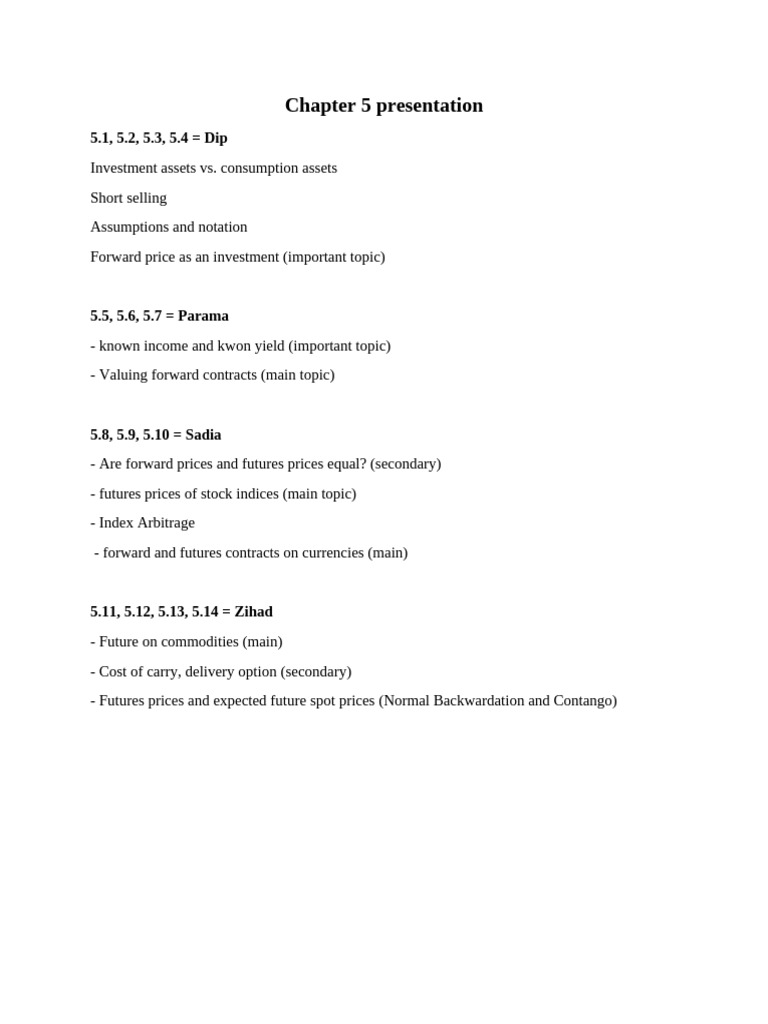 Chapter 5 Presentation | PDF | Finance & Money Management