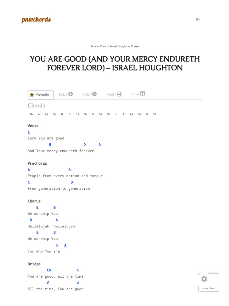 Lord You Are Good E | PDF | Language Arts & Discipline