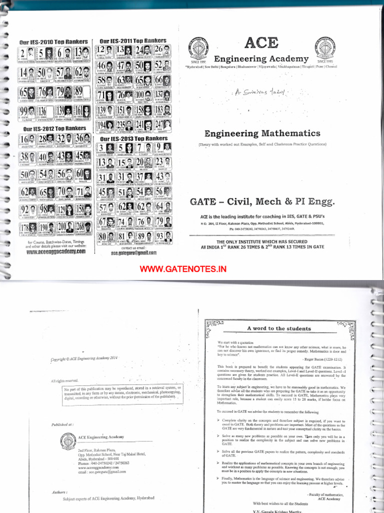 3.engineering Mathematics Gate Notes Free3 | PDF