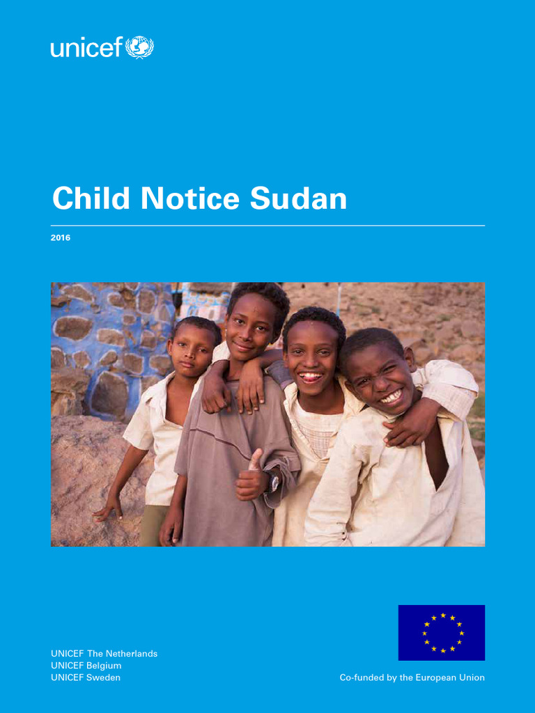 Unicef Child Notice Soedan en | PDF | Best Interests | Child Protection