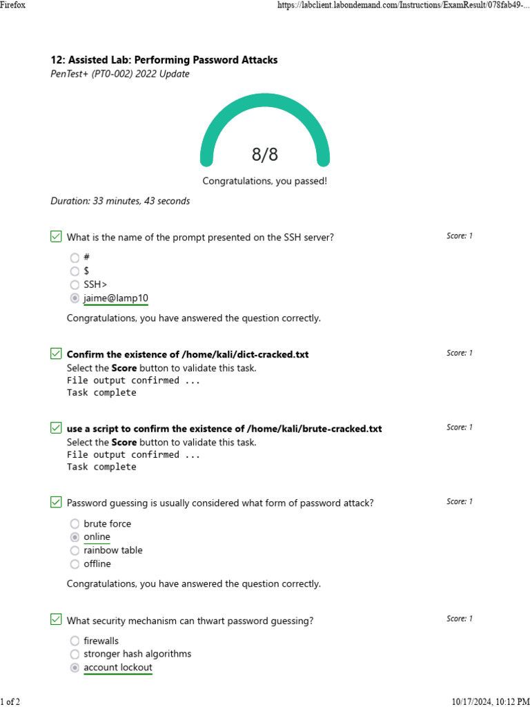 Assisted Lab 12 | PDF | Password | Obfuscation