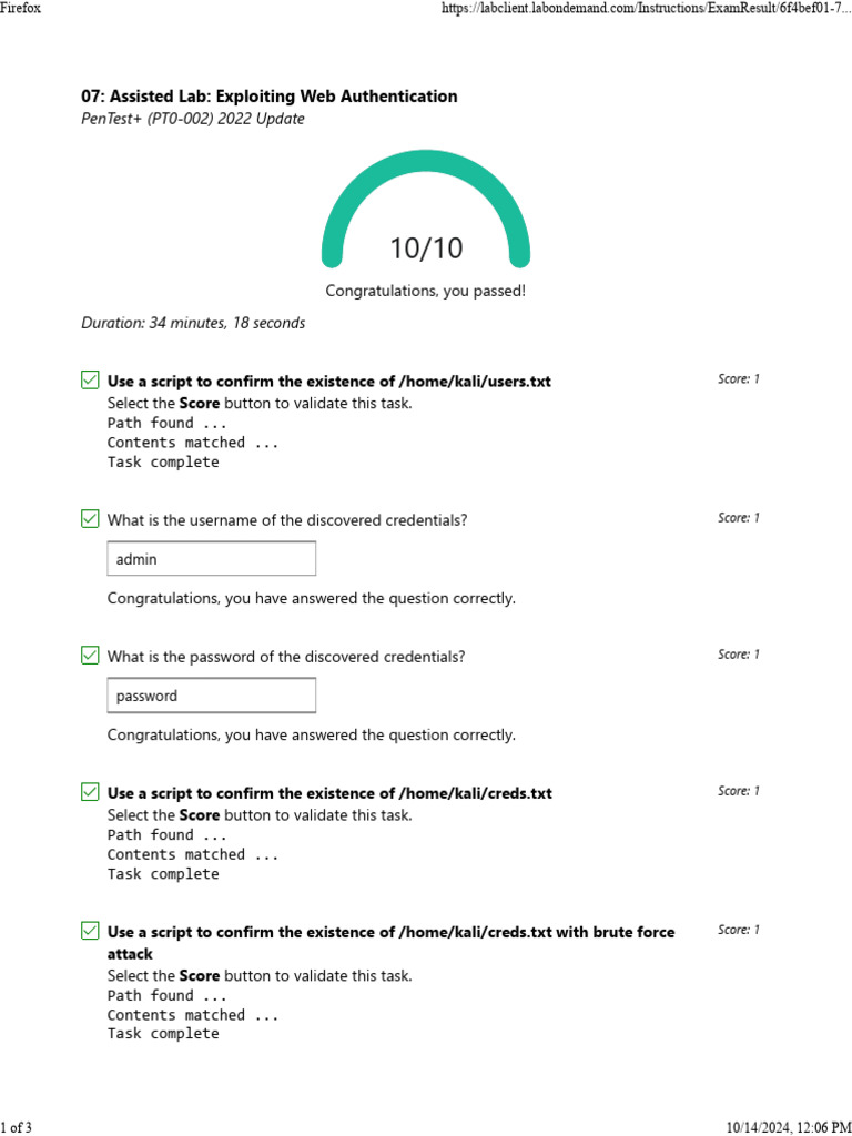 Assisted Lab_7 | PDF | Password | World Wide Web