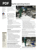 SOP On OT Cleaning and Disinfection Policy Compressed | PDF
