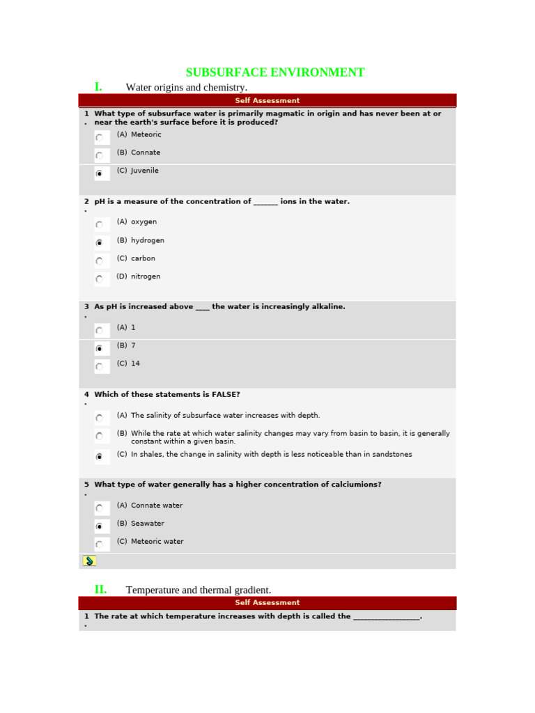 06-Subsurface Environment | PDF | Water | Pressure