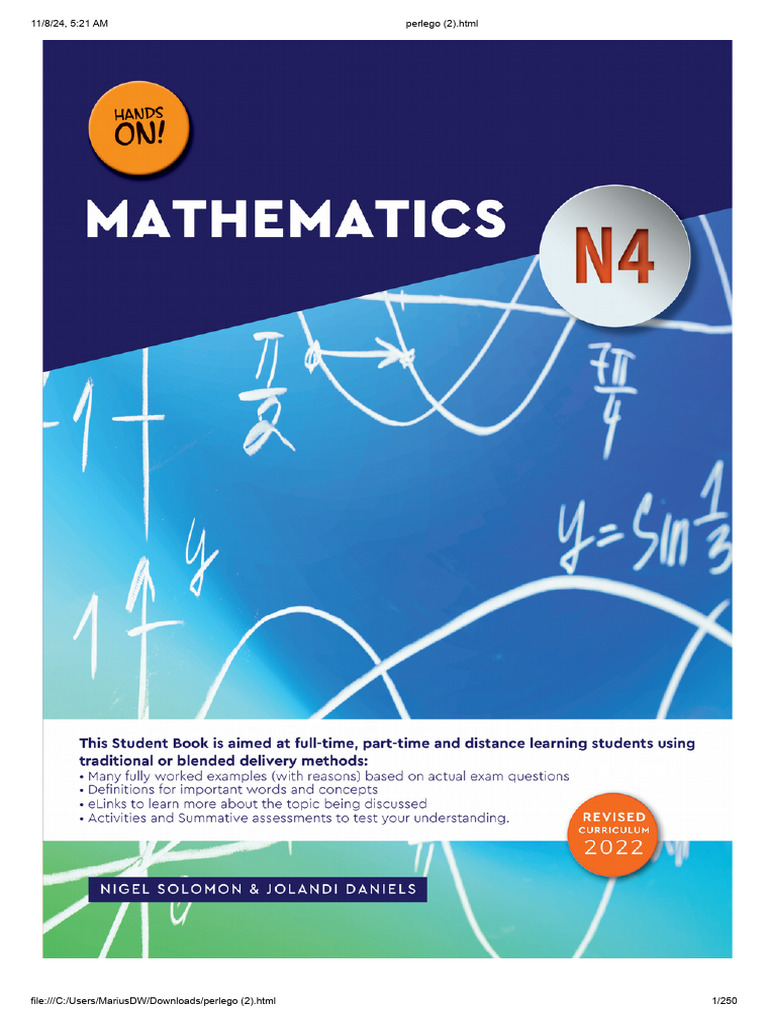 Mathematics N4 | PDF