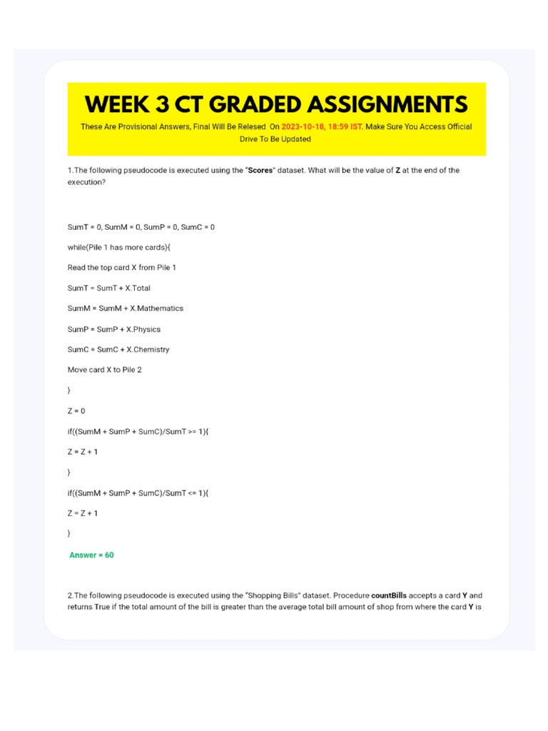 CT Grade Assesment Week 3 | PDF