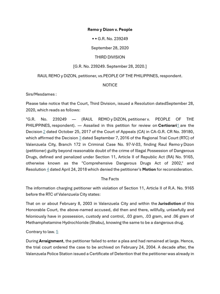 Rule 113 Case 3 | PDF | Arrest | Probable Cause