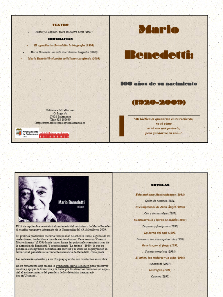 Mario Benedetti | PDF | Haiku