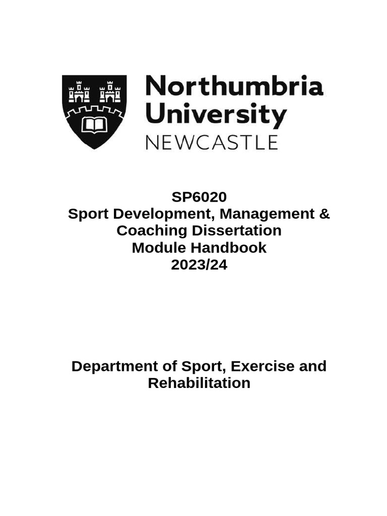 SP6020 Dissertation Handbook 2023-24 - FT - v1 | PDF | Thesis | Plagiarism