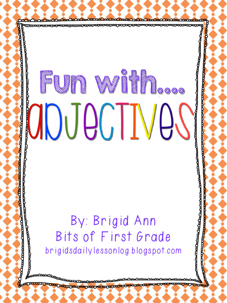Adjective Activities for First Graders | PDF