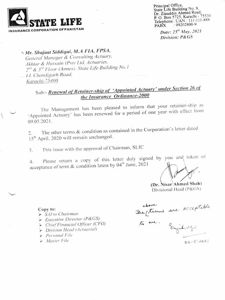 Appointment Letter of AA | PDF