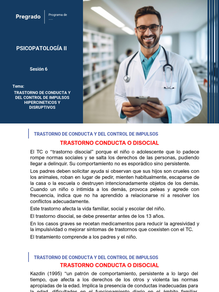 Presentación3 PII | PDF | Comportamiento | Trastorno mental