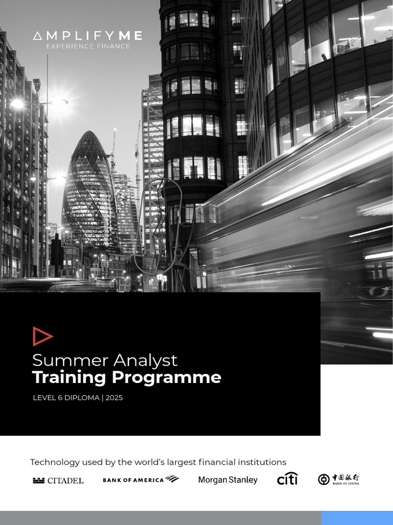 AmplifyME Summer Analyst Programme 2025 | PDF | Investment Banking ...