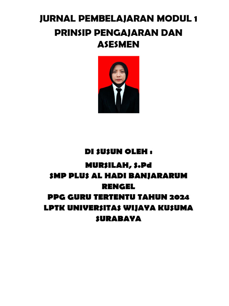 Jurnal Prinsip Pengajaran Dan Asesmen - 241010 - 223616 | PDF