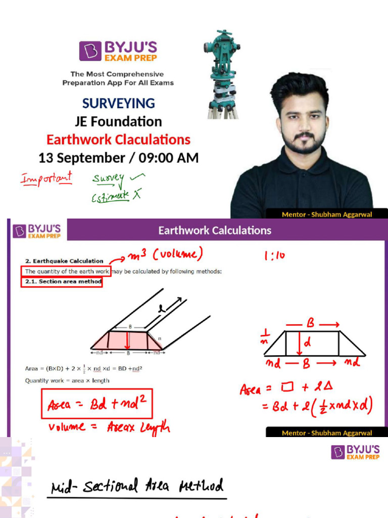 Earthworks Calculation | PDF