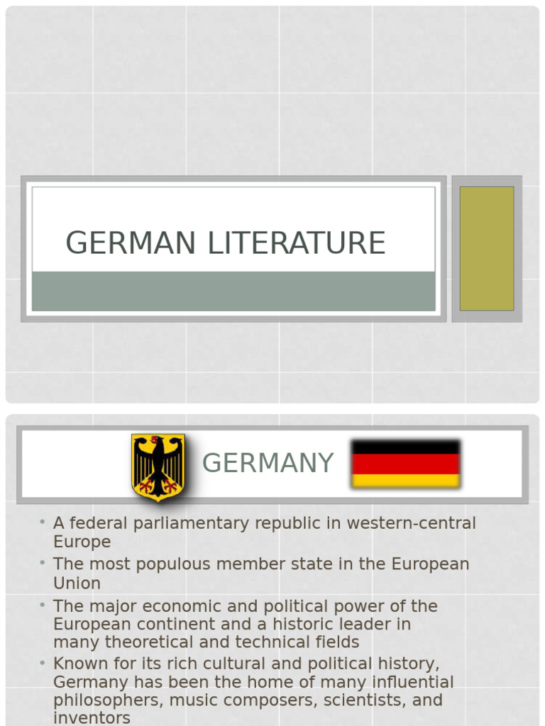 German Literature | PDF | German Literature | The Arts