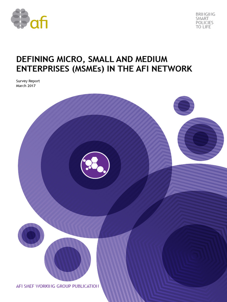 2017 SMEF Survey Defining MSMEs | PDF | Small And Medium Sized ...