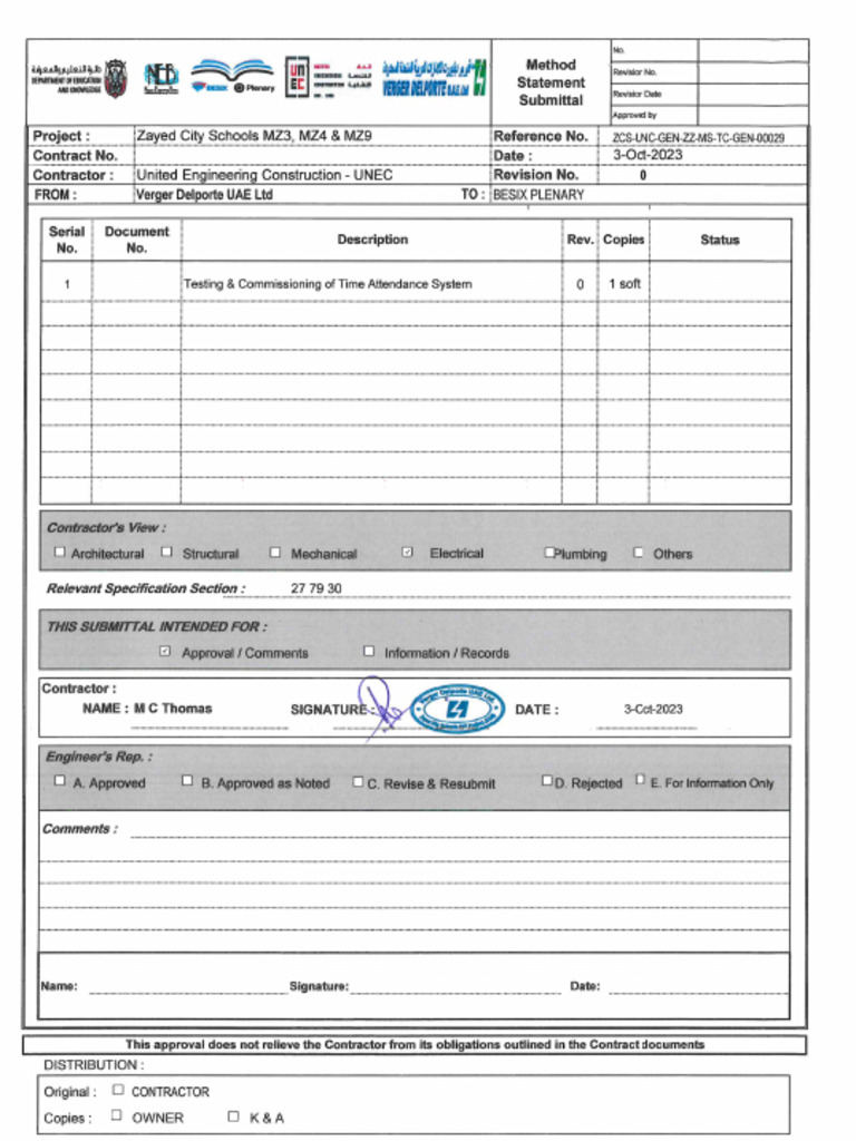 ZCS Unc Gen ZZ MS TC Gen 00029 | PDF | Safety