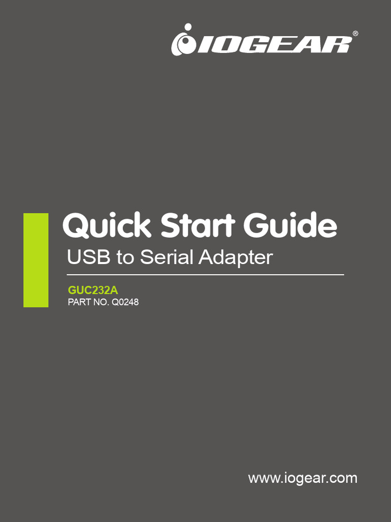 GUC232A QSG v1.1 | PDF | Installation (Computer Programs) | Usb