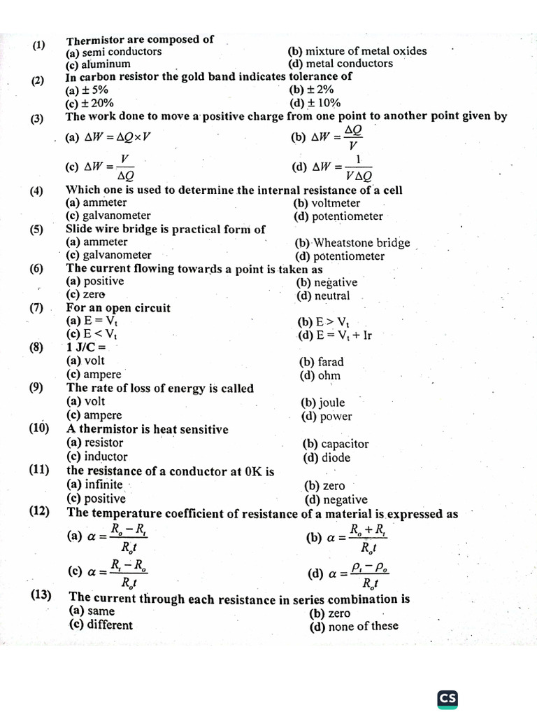 Physics 2nd Year PCTB Ch.13 MCQ's | PDF