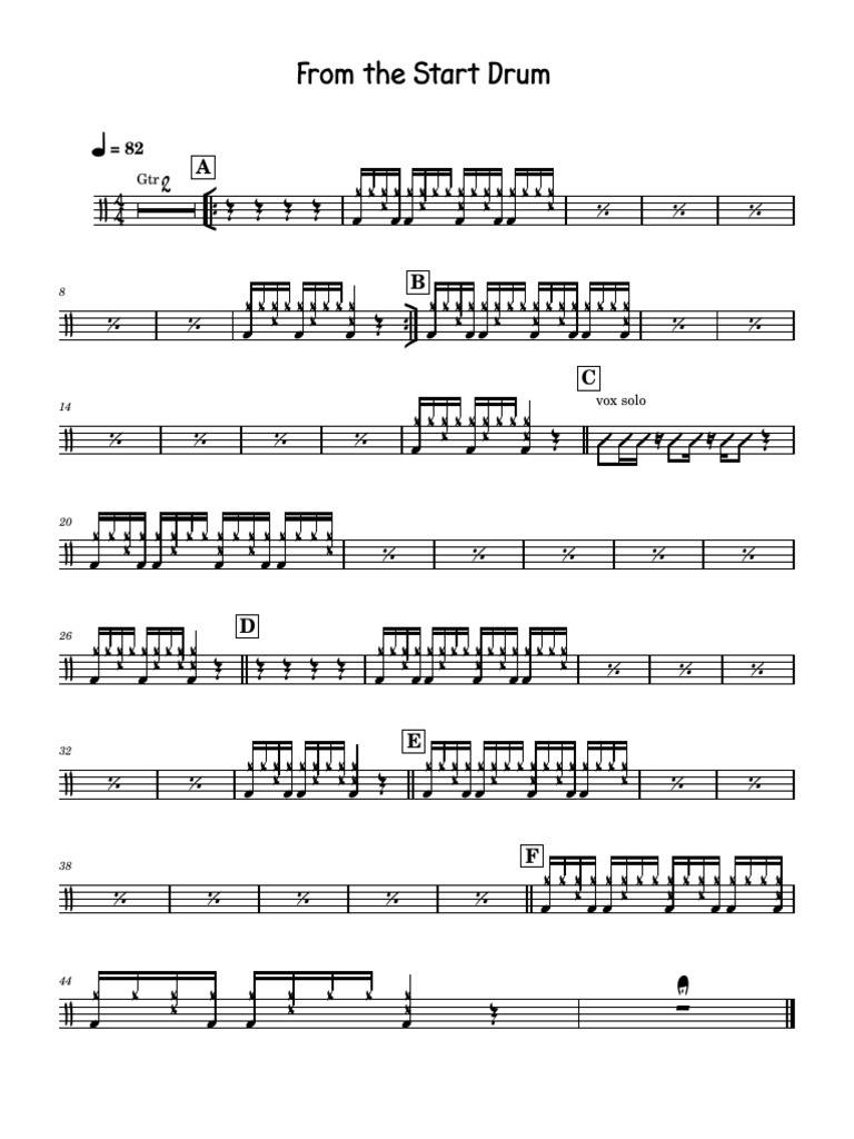 From The Start Drum | PDF