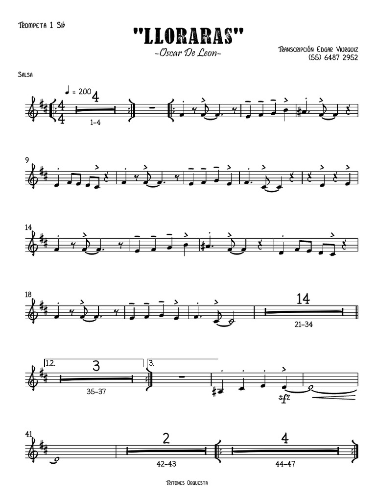 Lloraras - Oscar de Léon | PDF | Ajedrez