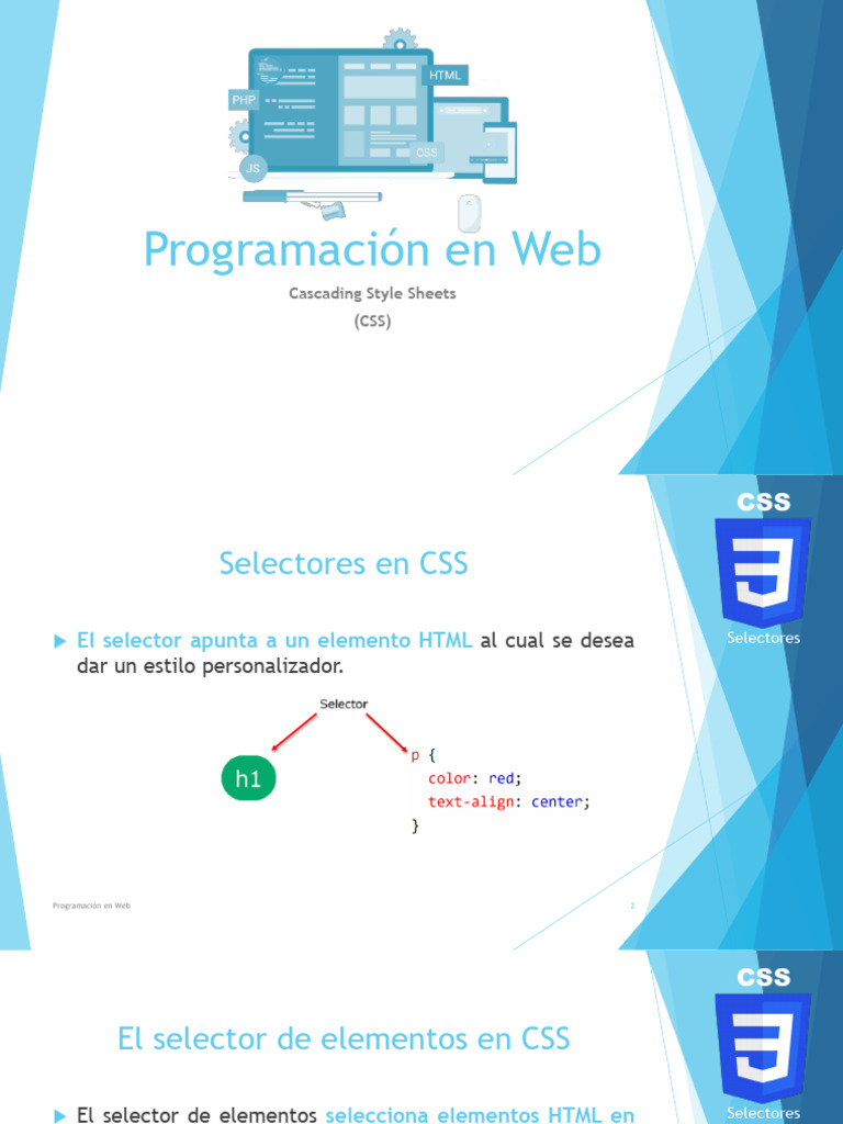 Selectores CSS: Guía Completa | PDF | HTML | Internet
