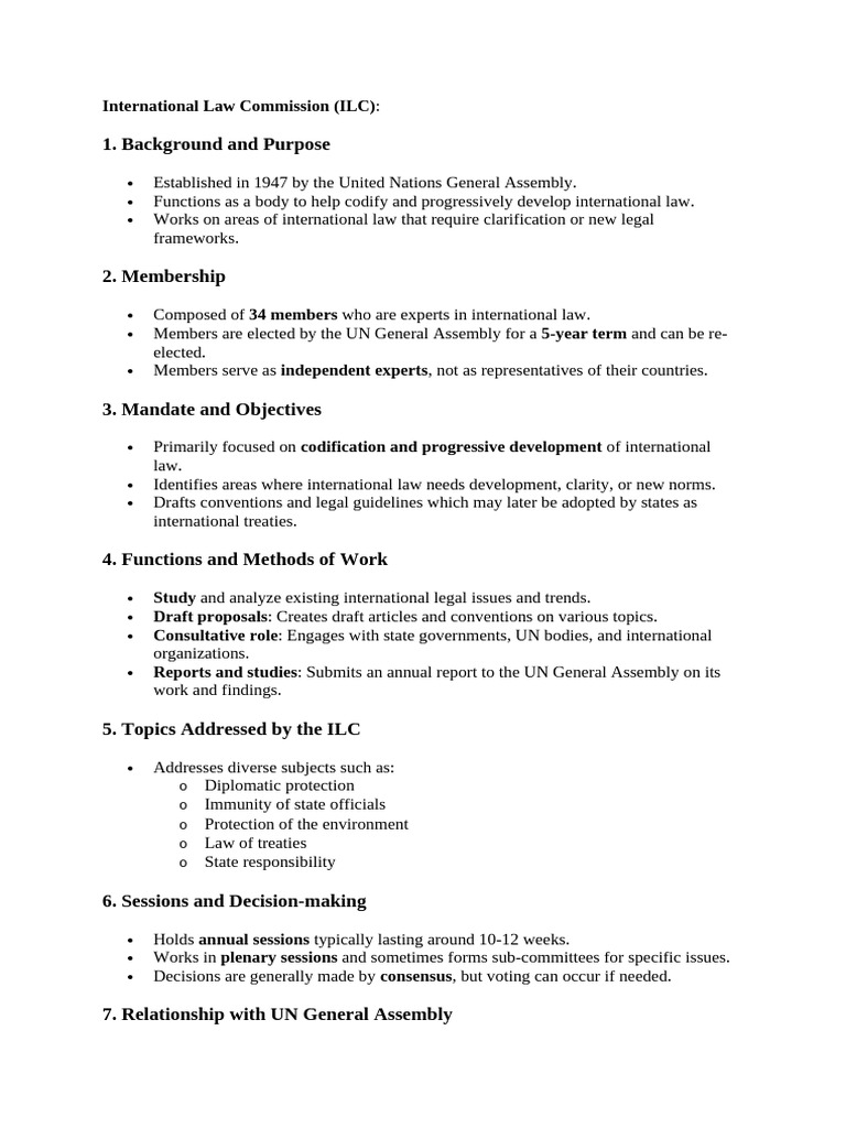 International Law Commission | PDF | International Law | United Nations ...