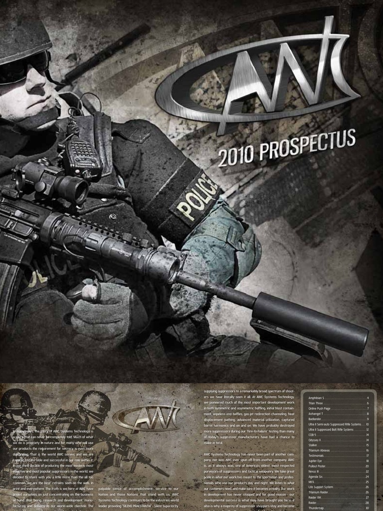 Awc Catalog | PDF | Rifle | Projectile Weapons