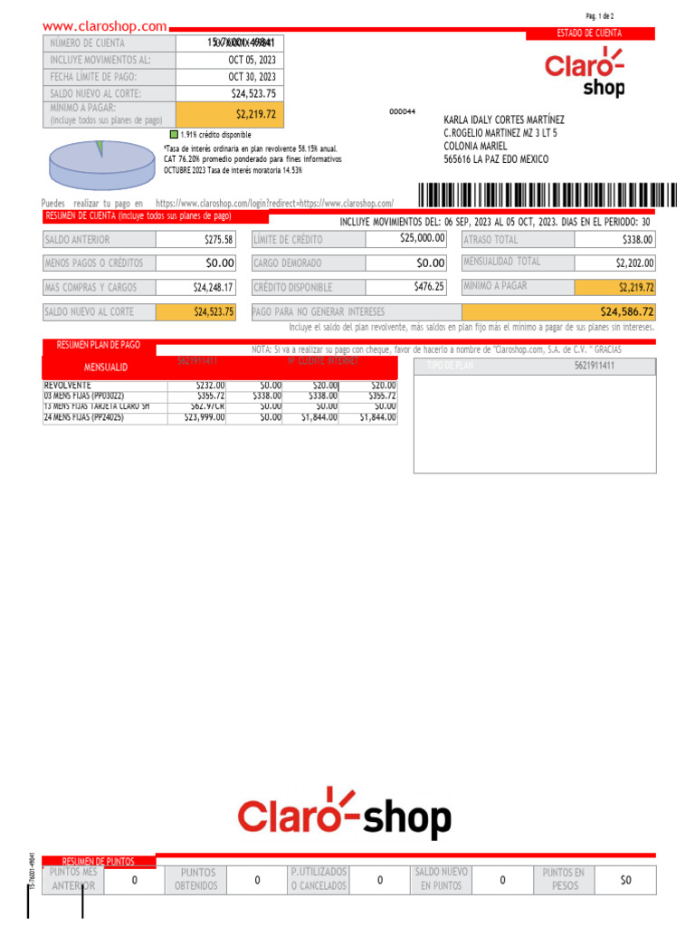 Estado Cuenta 202310 | PDF