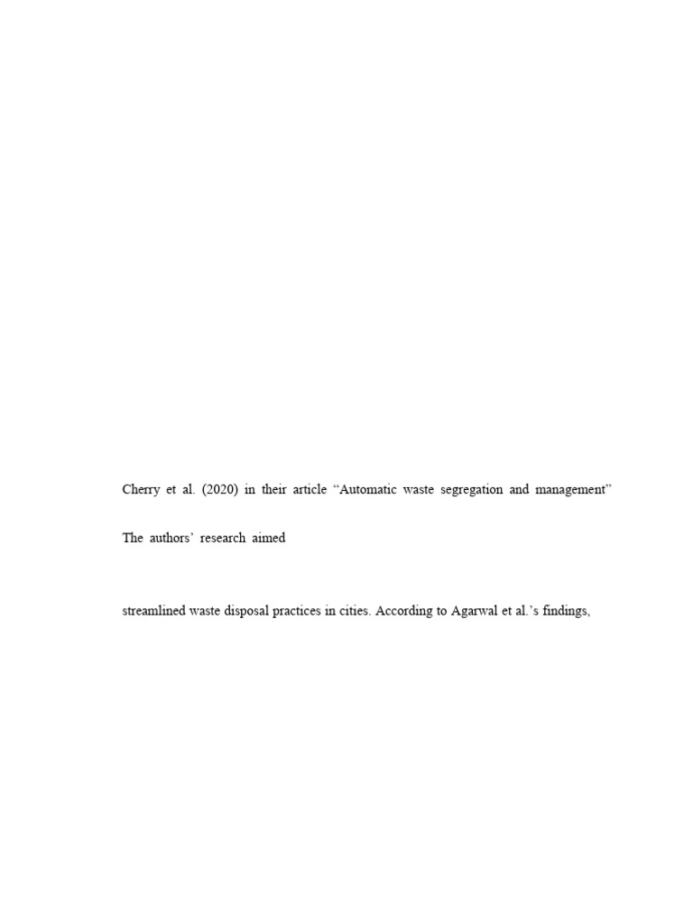 Automatic Trash Segregation Using Arduino | PDF | Waste | Recycling