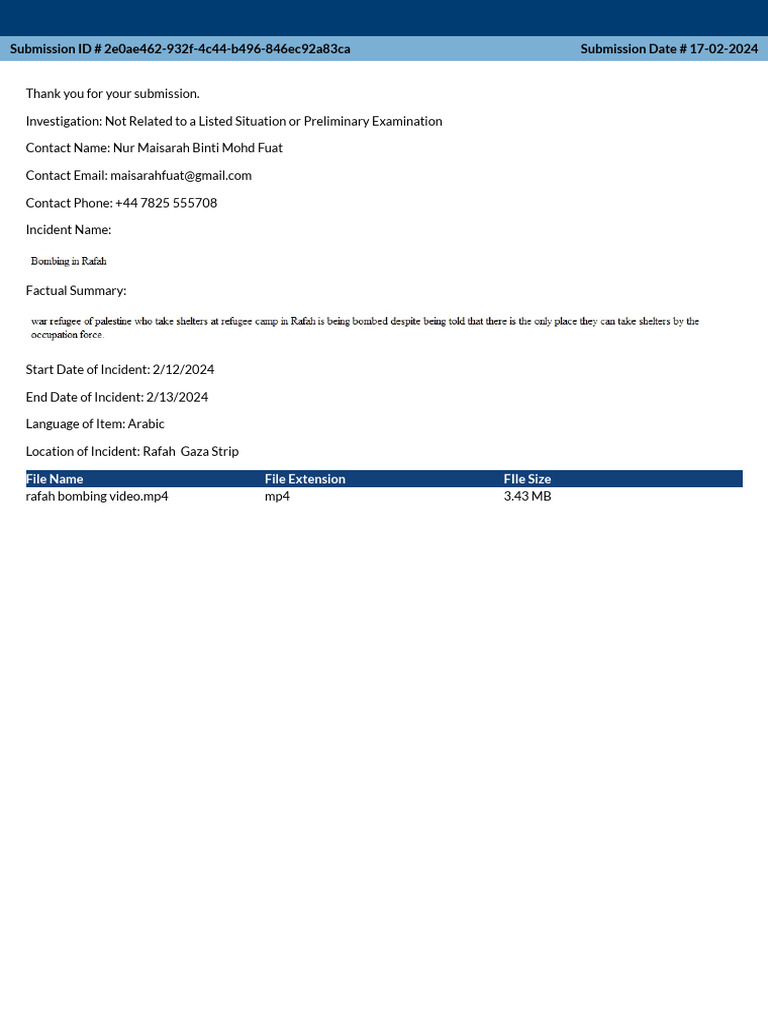 1st Icc Report Confirmation | PDF | Law | Computers