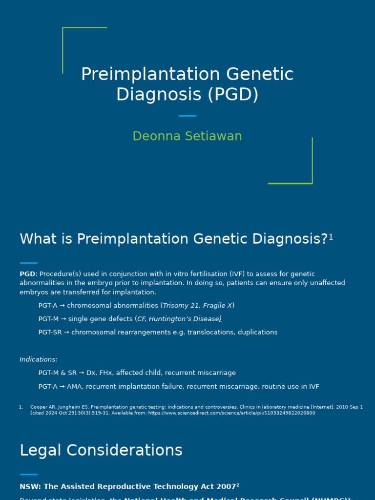 ethics on PGD | PDF | Assisted Reproductive Technology | Medicine