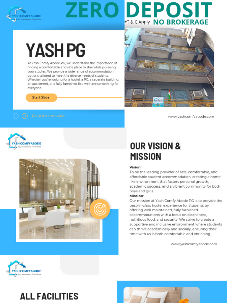 Yash PG Portfolio | PDF | Home