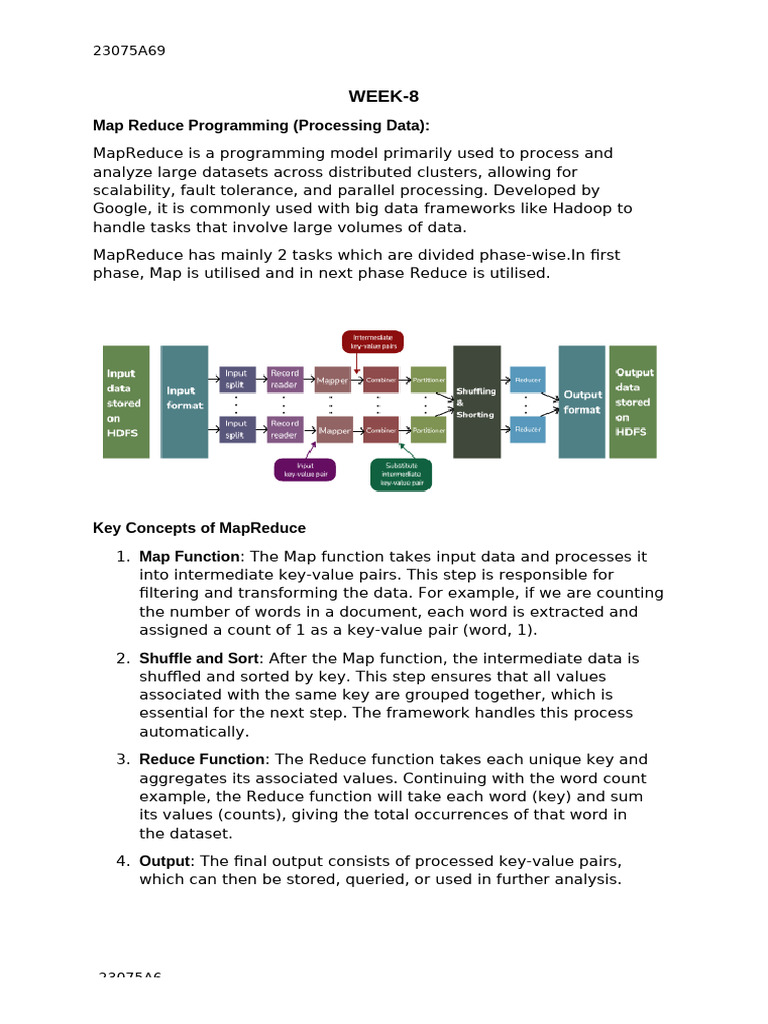 Week-8 de | PDF | Map Reduce | Computer Engineering