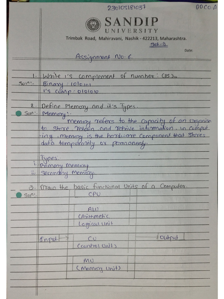 DDCO Assignment 6 | PDF