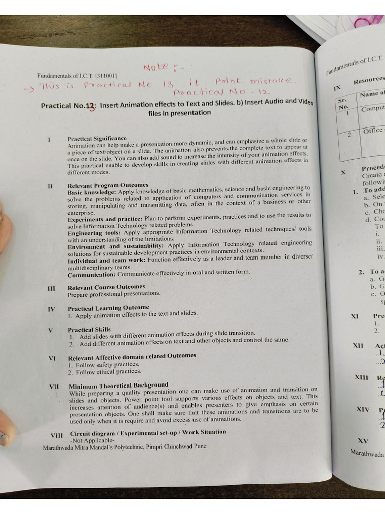 ICT Practical No.13 | PDF