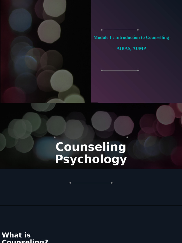 Introduction To Counselling Psychology | PDF | Psychotherapy | Rational ...