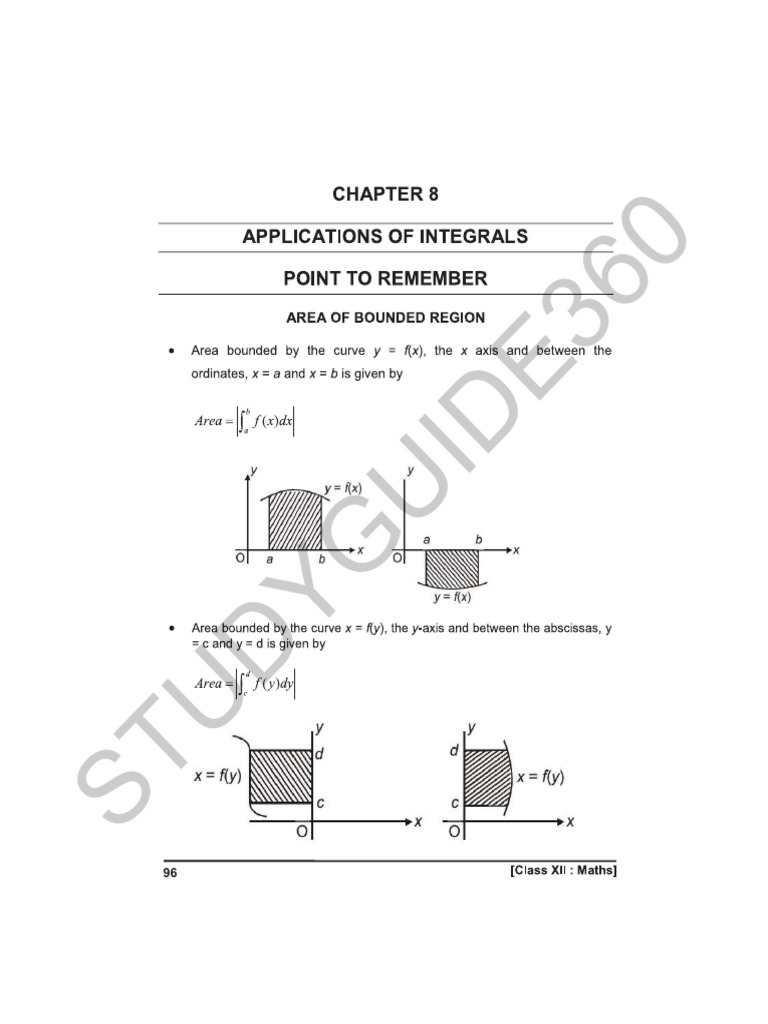 Class 12 Maths Notes Chapter 8 Studyguide360 | PDF